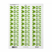 Cute Frog Green Stripe Return Address Labels | Zazzle
