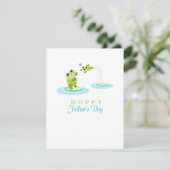 Cute Frog Hoppy Happy Father's Day Card | Zazzle