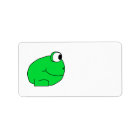 Cute Frog Green Stripe Return Address Labels | Zazzle.com