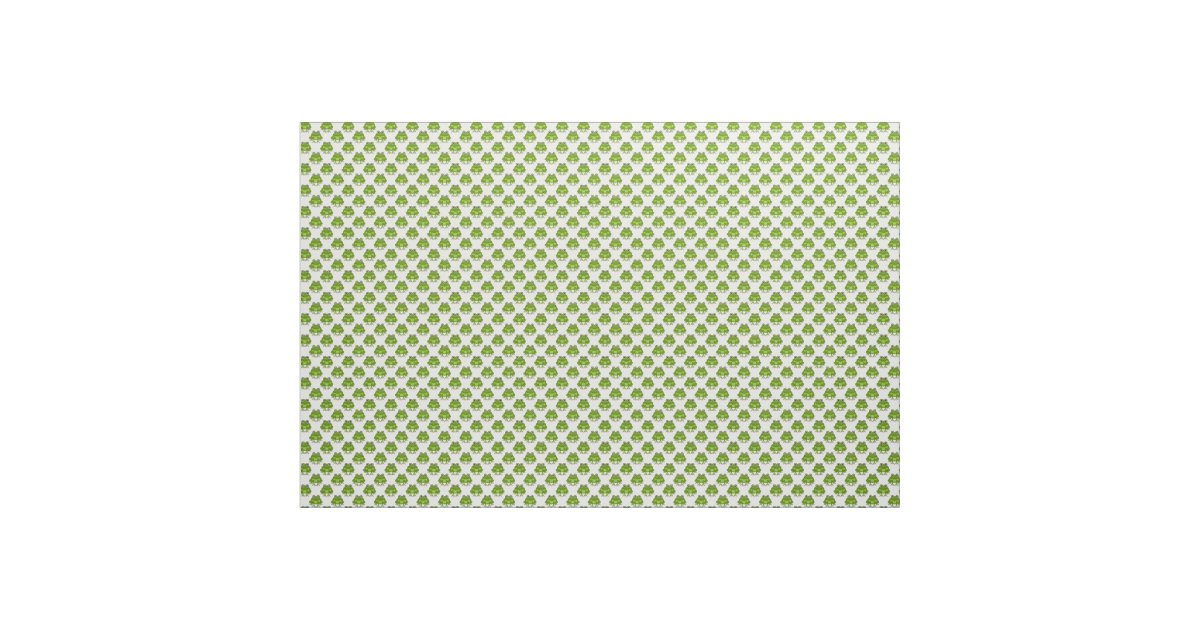 Cute Frog Pattern Fabric | Zazzle