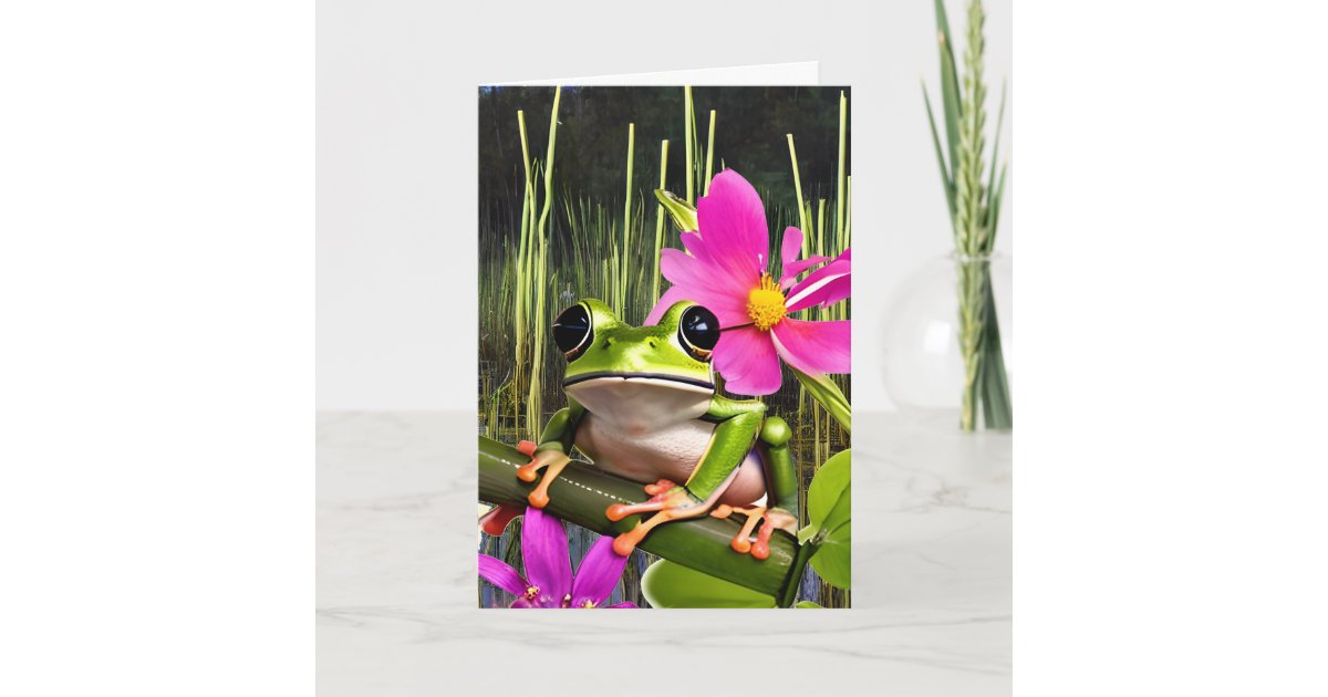 Cute Frog Pun Toad Themed Birthday Card | Zazzle