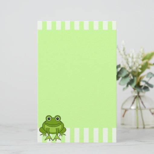 Cute Frog Stationery | Zazzle