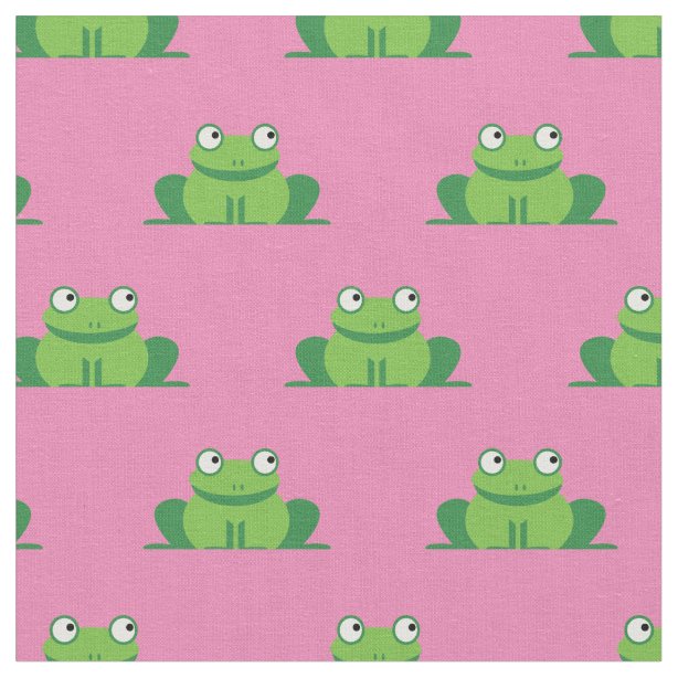 Frog Fabric | Zazzle
