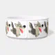 Cute Frolicsome Cartoon Wolf Dog Bowl | Zazzle
