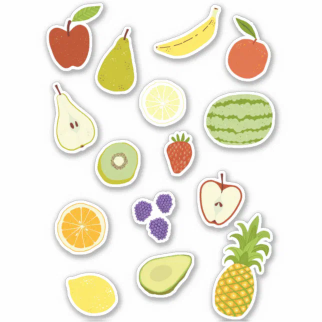 Cute Fruit Sticker | Zazzle