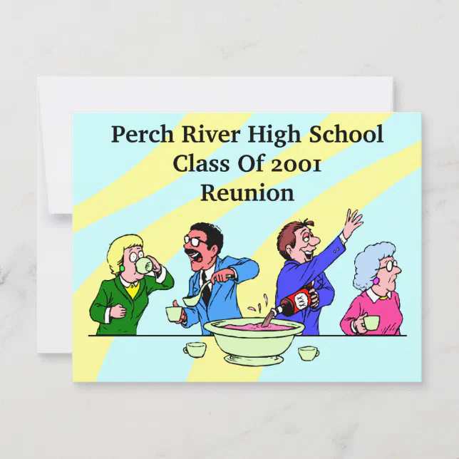 Cute Fun Class Reunion Invitations Casual Party | Zazzle