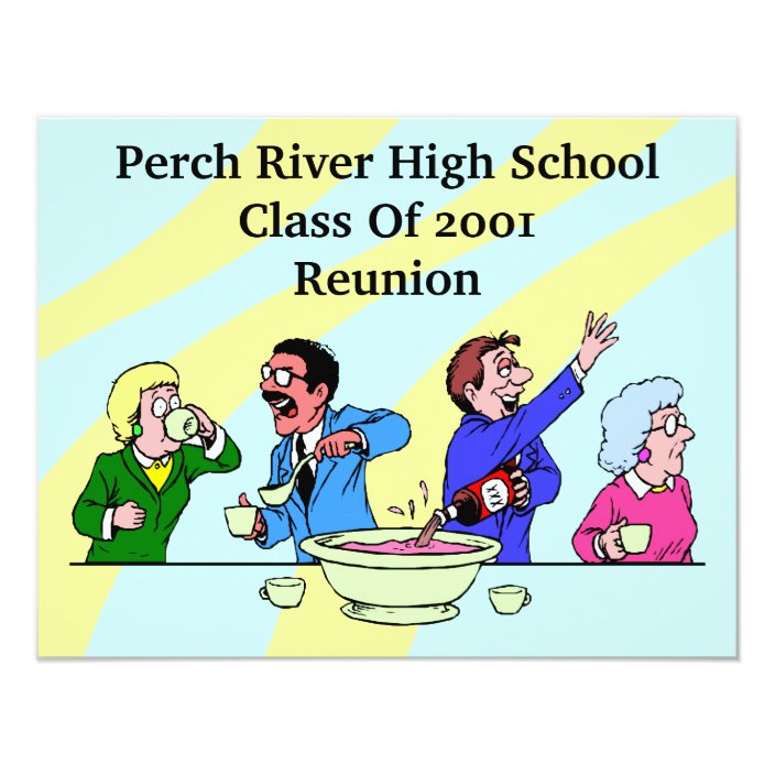 Cute Fun Class Reunion Invitations Casual Party | Zazzle.com