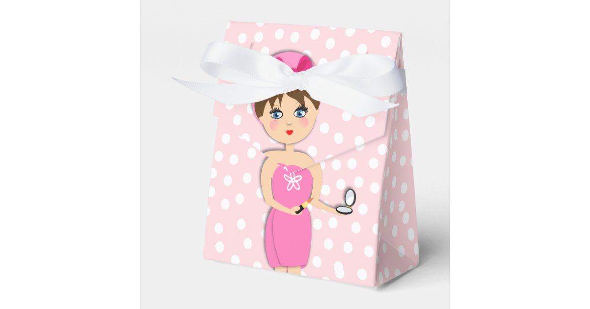 Cute Fun Girly Pamper Spa Party Theme For Girls Favor Boxes | Zazzle