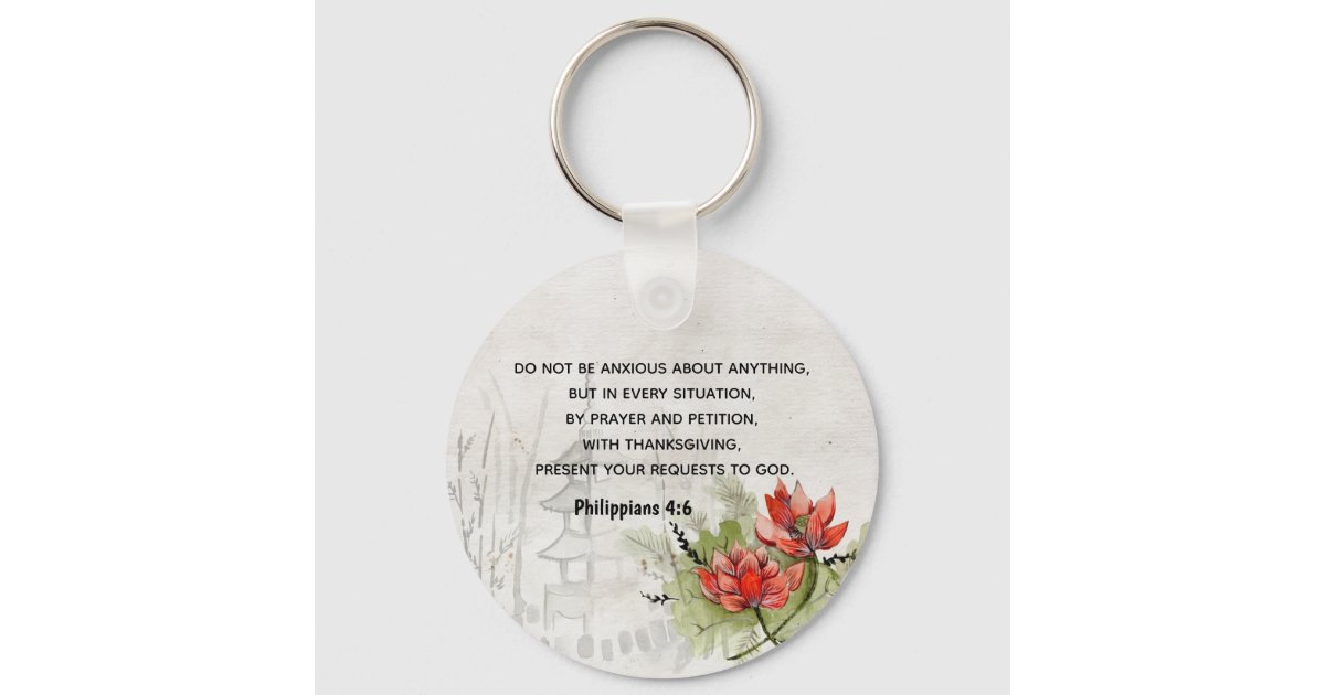 Cute Fun Inspirational Quote Button Key Ring | Zazzle