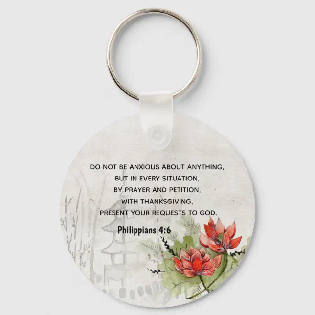 Cute Fun Inspirational Quote Button Key Ring | Zazzle