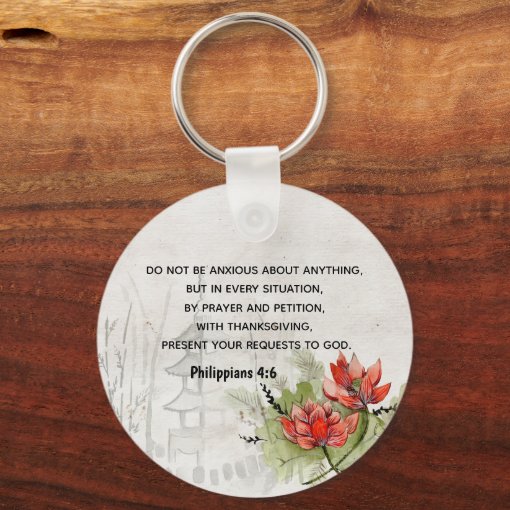 Cute Fun Inspirational Quote Button Key Ring | Zazzle
