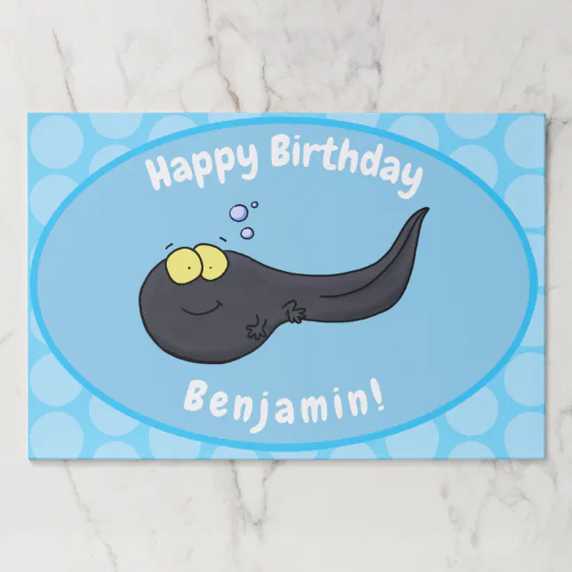Cute fun tadpole cartoon illustration paper pad | Zazzle