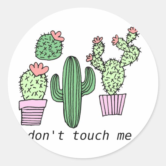 Cute Funny Cactus Stickers | Zazzle.com