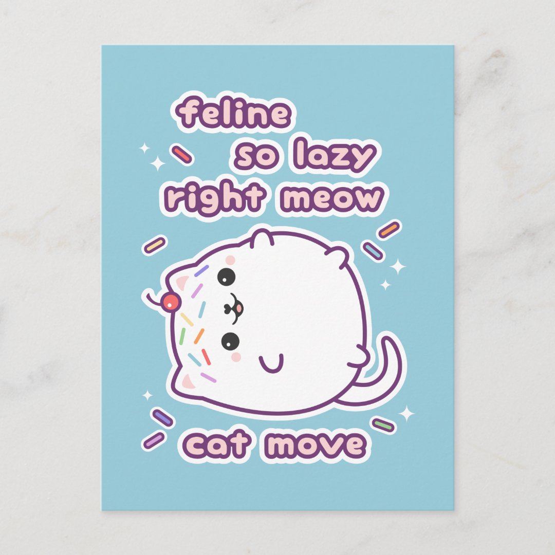 Cute Funny Cat Postcard | Zazzle