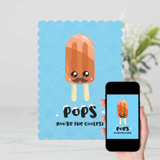 Cute Funny Coolest Popsicle Father's Day Card | Zazzle