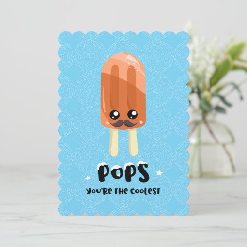 Cute Funny Coolest Popsicle Father's Day Card | Zazzle