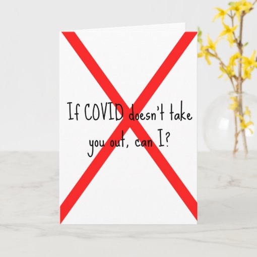 Cute, Funny Covid Valentine's Card | Zazzle