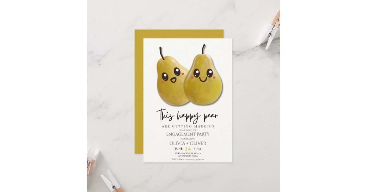 Cute funny engagement party invitation | Zazzle