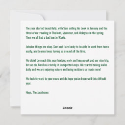 Cute Funny Oh Deer Rudolph Xmas Tree Letter Photos Holiday Card | Zazzle