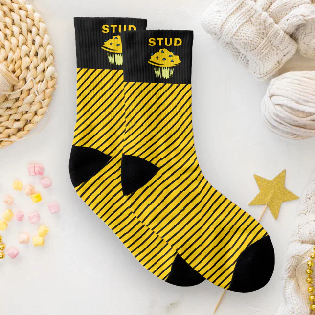 Cute Funny Stud Muffin Socks | Zazzle