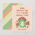 Cute Funny Toad-ally Awesome Classroom Valentine Holiday Postcard | Zazzle