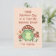 Cute Funny Toad-ally Awesome Classroom Valentine Note Card | Zazzle