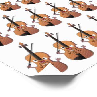 Cute funny violin musical cartoon character temporary tattoos | Zazzle