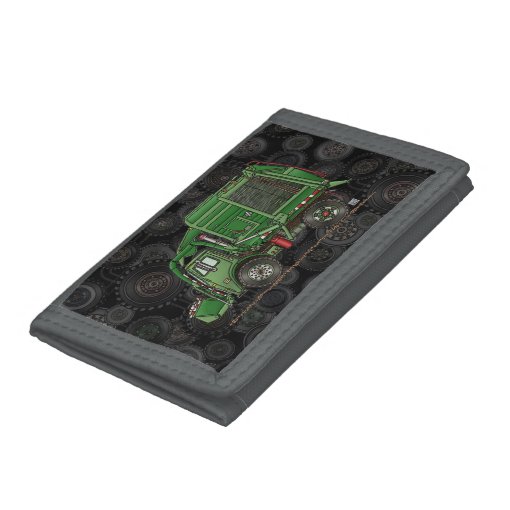 Cute Garbage Truck Trash Truck Trifold Wallet | Zazzle