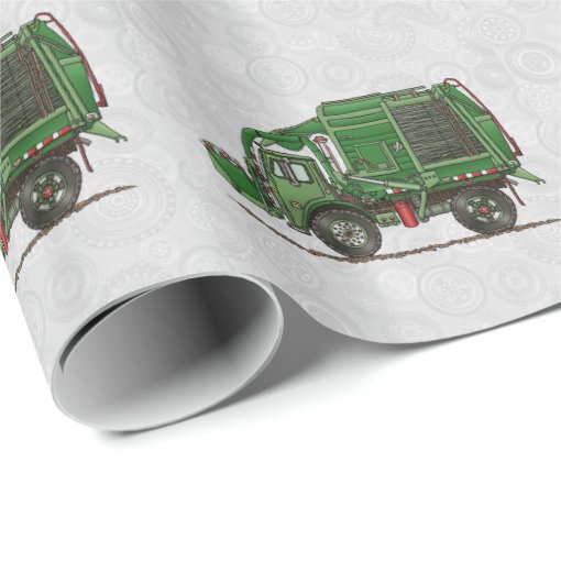 Cute Garbage Truck Trash Truck Wrapping Paper | Zazzle