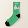 Cute garlic cartoon vegetable illustration socks | Zazzle
