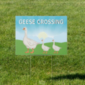 Cute Geese Crossing Farm Yard Sign | Zazzle