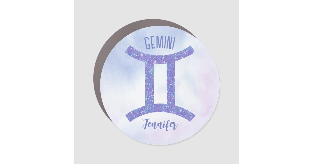 Cute Gemini Astrology Sign Personalized Purple | Zazzle