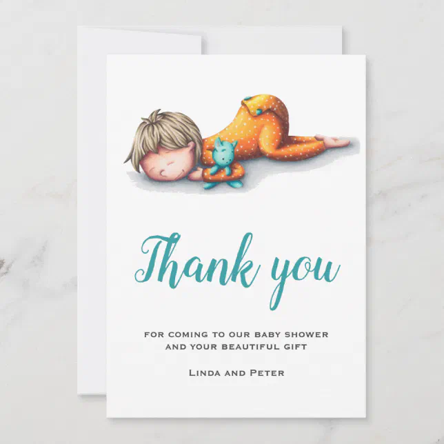 Cute Gender Neutral Baby Shower Thank You Card | Zazzle