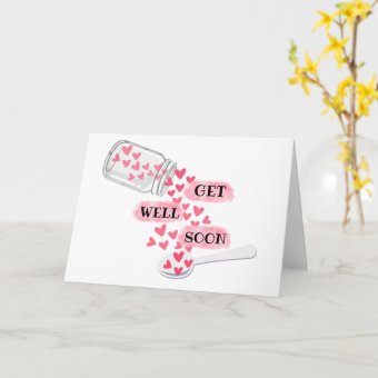 Cute Get Well Soon Folded Greeting Card | Zazzle