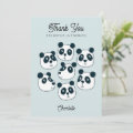 Cute Giant Panda Bear Thank You Card | Zazzle