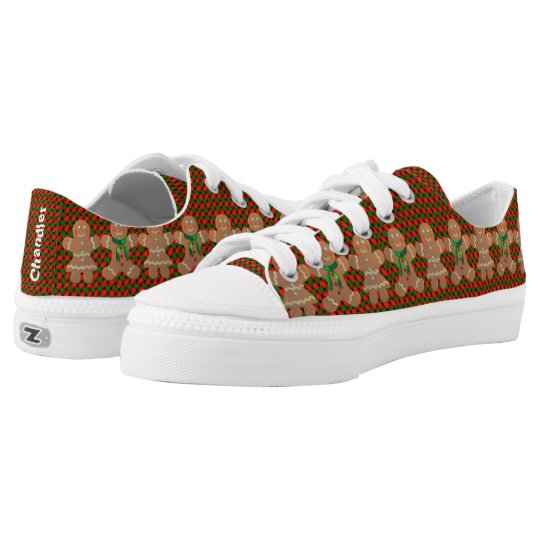 Cute Gingerbread Cookies Low-Top Sneakers | Zazzle.com