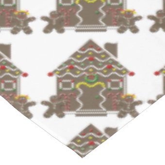 Cute Gingerbread House Cookies Tablecloth | Zazzle