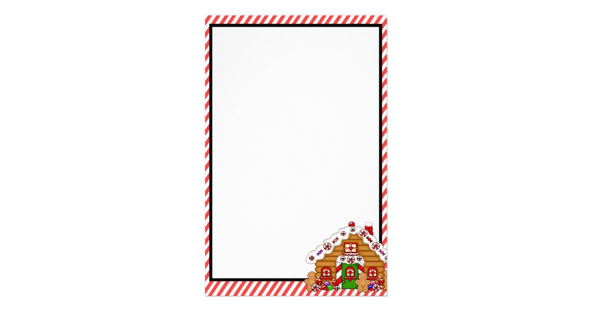 Cute Gingerbread House Stationary Stationery | Zazzle.com