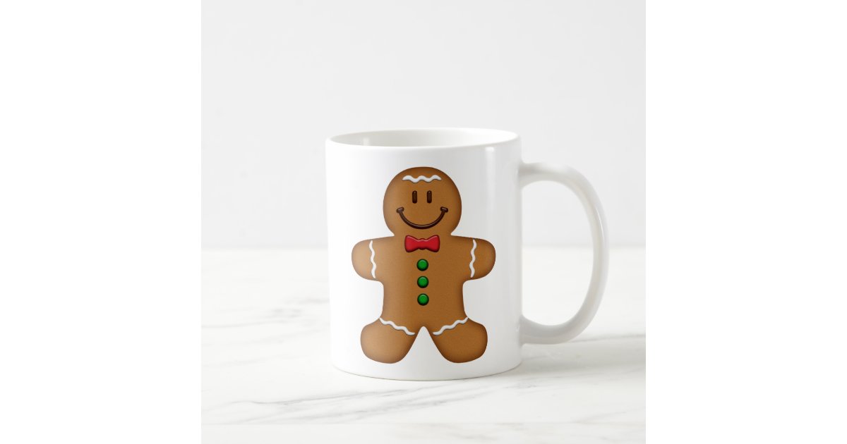 Cute Gingerbread Man Mug | Zazzle