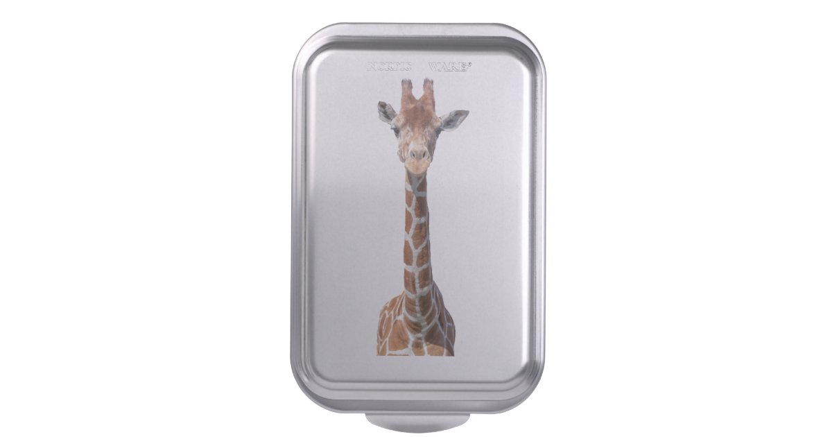 Cute giraffe face cake pan | Zazzle