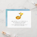 Cute Giraffe Floatie Pool Birthday Party Invitation | Zazzle