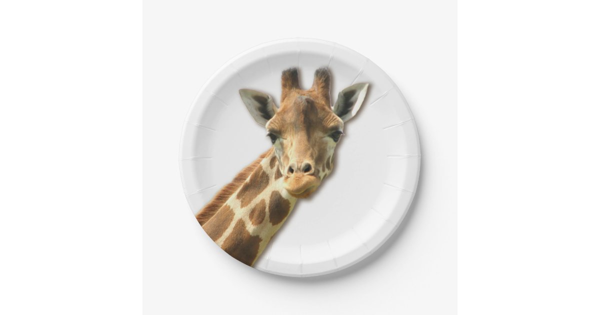 Cute Giraffe Paper Plates | Zazzle