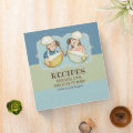 Cute girl boy children kids cookbook recipe 3 ring binder | Zazzle