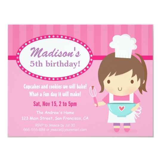 Cooking Party - Birthday Party Invitation | Zazzle.com