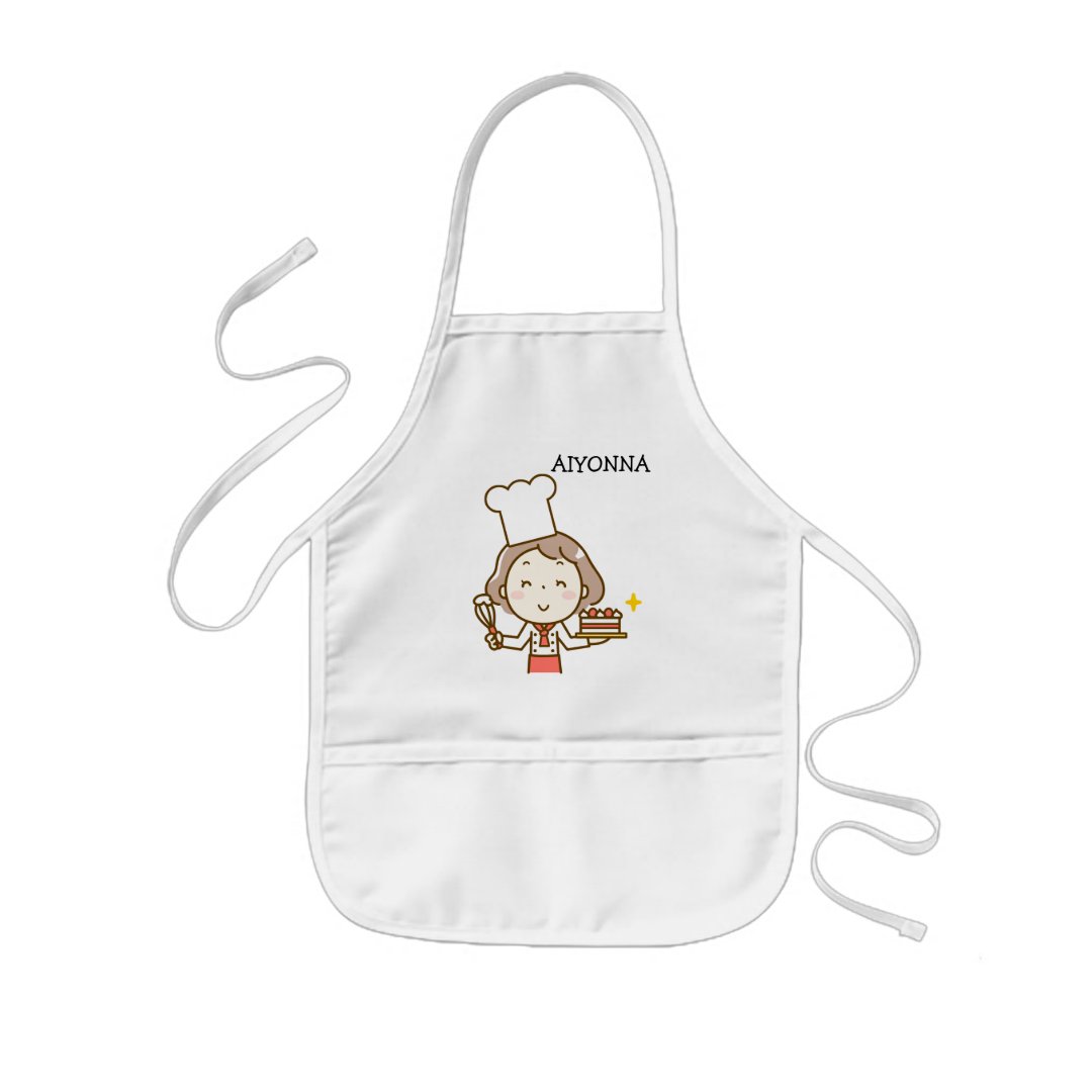Cute Girl Chef Kids' Apron | Zazzle