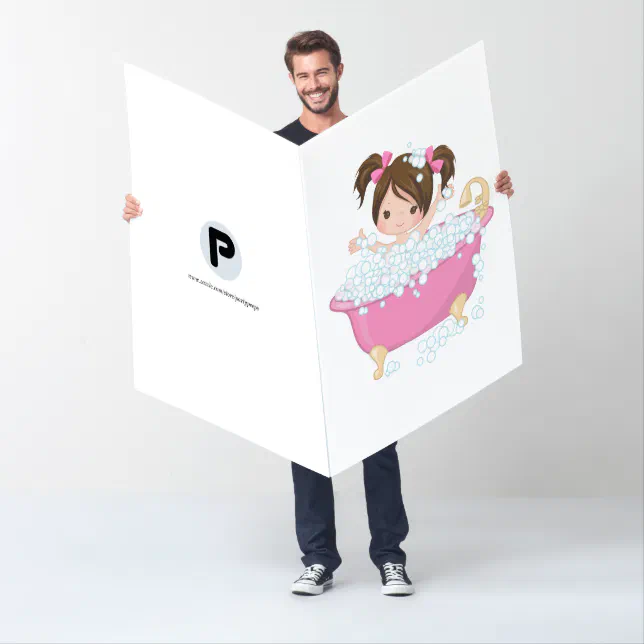 Cute Girl Spa Party Birthday Greeting Card | Zazzle