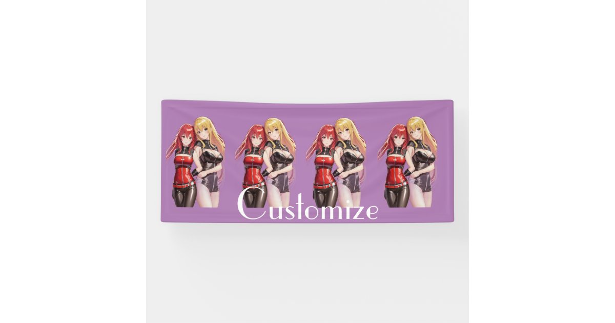 Cute Girls Anime Thunder_Cove Banner | Zazzle