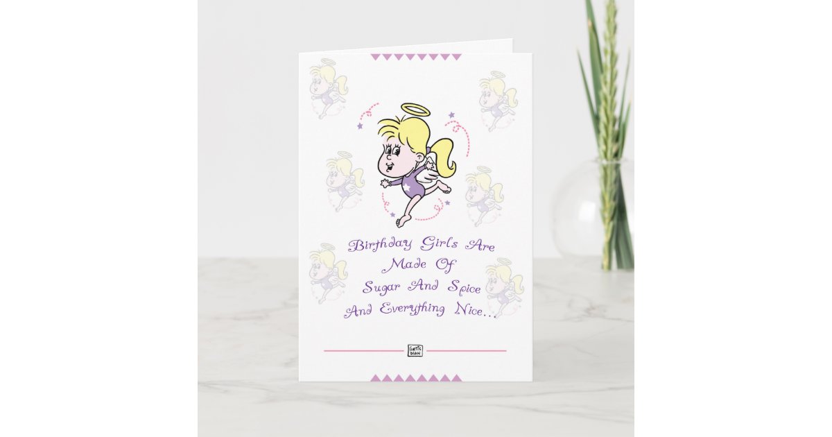 Cute Girls Birthday Card | Zazzle