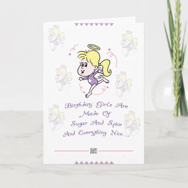 Cute Girls Birthday Card | Zazzle