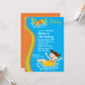 CUTE Girl's Pool Party Birthday Invitation | Zazzle
